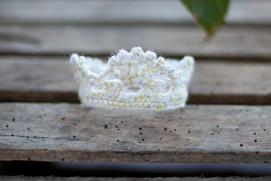 Crochet Crown Newborn Photo Prop Mini Princess Crown on Luulla