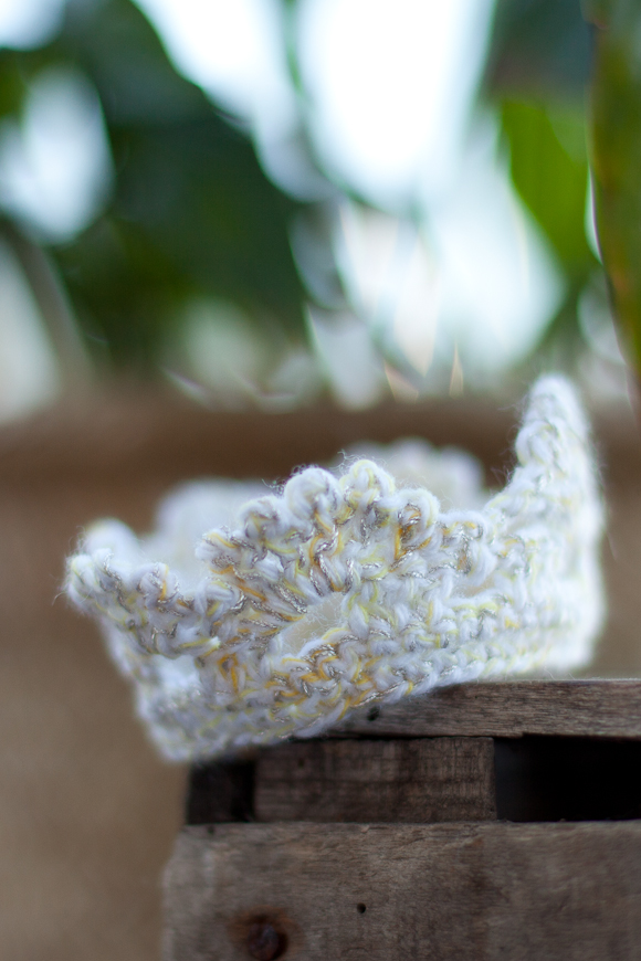 Crochet Crown Newborn Photo Prop Mini Princess Crown on Luulla